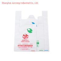 China HDPE T Shirt Shopping Large White Compostable Grocery Bags 13