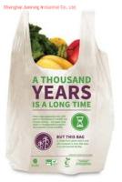 China T Shirt Plastic Shopping Bags for Packaging on Roll, White Colour, HDPE Material for sale
