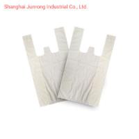 China T Shirt Plastic Shopping Bags for Packaging on Roll, White Colour, HDPE Material for sale