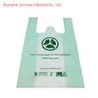 China T Shirt Plastic Shopping Bags for Packaging on Roll, White Colour, HDPE Material for sale