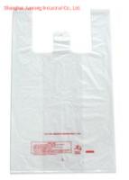 China LDPE HDPE Biodegradable T Shirt Shopping Bags 3.5 Micron for sale