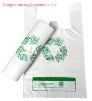 China LDPE HDPE Biodegradable T Shirt Shopping Bags 3.5 Micron for sale