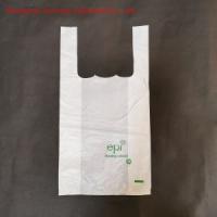 China LDPE Biodegradable Garbage Bags Plastic T Shirt Grocery Bags for sale