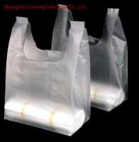 China Anti Static Flat Type Plastic T Shirt Shopping Bags Waterproof for sale