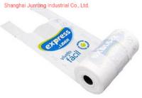 China CMYK T Shirt Garbage Bags Embossed Handle Tie Garbage Bags for sale