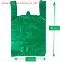 China Takeaway T Shirt HDPE Plastic Bags Side Gusset Type for sale