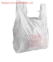 China Takeaway T Shirt HDPE Plastic Bags Side Gusset Type for sale