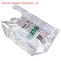China Takeaway T Shirt HDPE Plastic Bags Side Gusset Type for sale