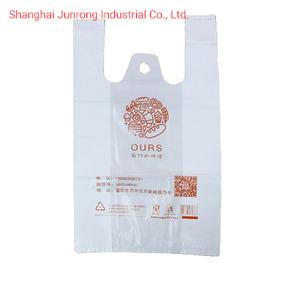 China Soft Biodegradable Garbage Bags Compostable T Shirt Bags for sale