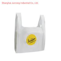 China Polythene Compostable Food Packaging 100% Biodegradable T Shirt Bags for sale