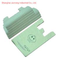 China Eco Friendly Thick Grocery Shopping Clear Reusable Biodegradable T Shirt Bags for sale