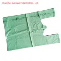 China Eco Friendly Thick Grocery Shopping Clear Reusable Biodegradable T Shirt Bags for sale