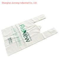 China 60mm Large Strength Eco Friendly T Shirt Vest Biodegradable Grocery Bags for sale