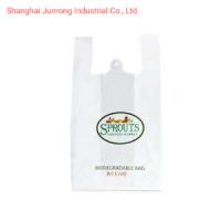 China Vest Carrier T Shirt Shopping Disposable Plastic Compostable Grocery Bags with Handle for sale