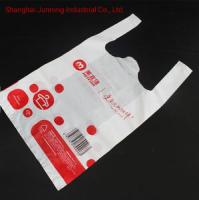 China Vest Carrier T Shirt Shopping Disposable Plastic Compostable Grocery Bags with Handle for sale