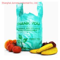 China Vest Strap Takeout Retail Vegetable Starch Biodegradable Plastic Bags With Handles for sale
