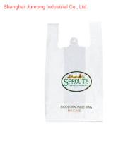 China 7cm  HDPE Shopping Plastic Disposable Degradable Carrier Bags Roll for sale