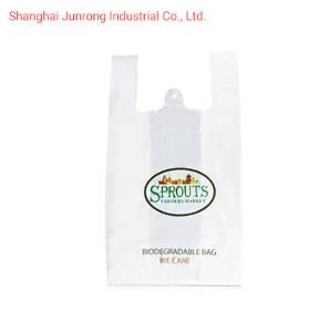 China 7cm  HDPE Shopping Plastic Disposable Degradable Carrier Bags Roll for sale