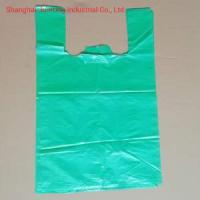China Custom Printed Grocery Compostable Biodegradable T Shirt Bags for sale