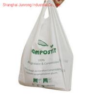 China Corn Starch PLA Plastic Shopping Biodegradable Transparent Plastic Bags for sale