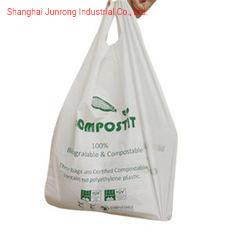 China Corn Starch PLA Plastic Shopping Biodegradable Transparent Plastic Bags for sale