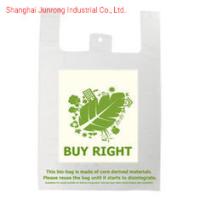 China Corn Starch PLA Plastic Shopping Biodegradable Transparent Plastic Bags for sale