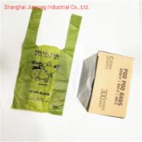 China Packaging Supermarket Cloth Plastic Corn Starch Compost Biodegradable T Shirt Bags for sale
