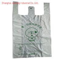 China T Shirt Recycling Compostable Poly Freezer Biodegradable Grocery Bags for sale