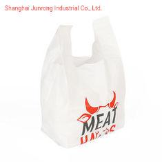 China 0.035mm Shopping Compostable 100 Biodegradable Plastic T Shirt Thank You Bags for sale