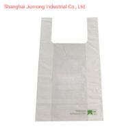 China Supermarket Thank You Vest Style Bioplastic Biodegradable T Shirt Bags for sale