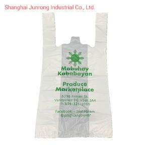 China 2 Micron T Shirt Biodegradable Degradable Garbage Bags for sale