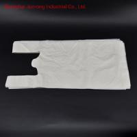 China Logo Handle Food T Shirt Packing Compostable Biodegradable Plastic Packaging Bags for sale