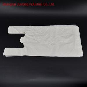 China Logo Handle Food T Shirt Packing Compostable Biodegradable Plastic Packaging Bags for sale