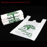 China T Shirt Compostable Biodegradable Plastic Bags Manufacturing made from corn starch for sale