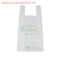 China T Shirt Compostable Biodegradable Plastic Bags Manufacturing made from corn starch for sale