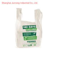 China Supermarket carry Plastic T Shirt Bio Compostable Shopping Bag for sale