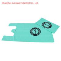 China 30x40cm Clothes Poly Clear Custom Die Cut Compostable Grocery Bags With Logo for sale