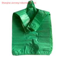 China 30x40cm Clothes Poly Clear Custom Die Cut Compostable Grocery Bags With Logo for sale