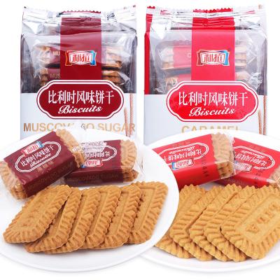 China Flavored Caramel Biscuit Bag Packaging Brown Sugar Biscuits for sale