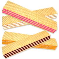 China Brown Sugar Flavor Cream Wafer Biscuits Sweet Taste Bag Packaging for sale