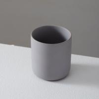 China Nordic Minimalist Ceramic Candle Cup 375ml Empty Candle Jar Wholesale Custom Logo Glaze Luxury for sale