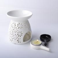 China Mini Candle Tray Plate Ceramic Scented Candle Holder for sale