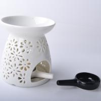 China Mini Candle Tray Plate Ceramic Scented Candle Holder for sale
