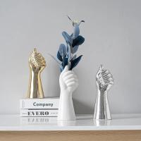 China Creative Nordic Ceramic Flower Vase 8.5x22.6cm Modern Home Office Decoration for sale