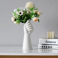 China Creative Nordic Ceramic Flower Vase 8.5x22.6cm Modern Home Office Decoration for sale