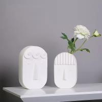 China Modern Ceramic Vase Abstract Female Body Art Sculpture Nordic Home Decor 15.5x13x28 cm for sale
