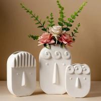 China Modern Ceramic Vase Abstract Female Body Art Sculpture Nordic Home Decor 15.5x13x28 cm for sale