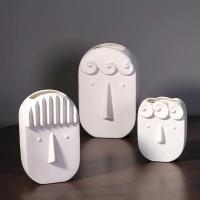 China Modern Ceramic Vase Abstract Female Body Art Sculpture Nordic Home Decor 15.5x13x28 cm for sale