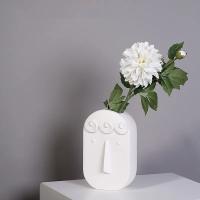 China Modern Ceramic Vase Abstract Female Body Art Sculpture Nordic Home Decor 15.5x13x28 cm for sale