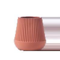 China Nordic Human Face Ceramic Vase 18x7x26cm Terracotta Home Decor Flower Container for sale